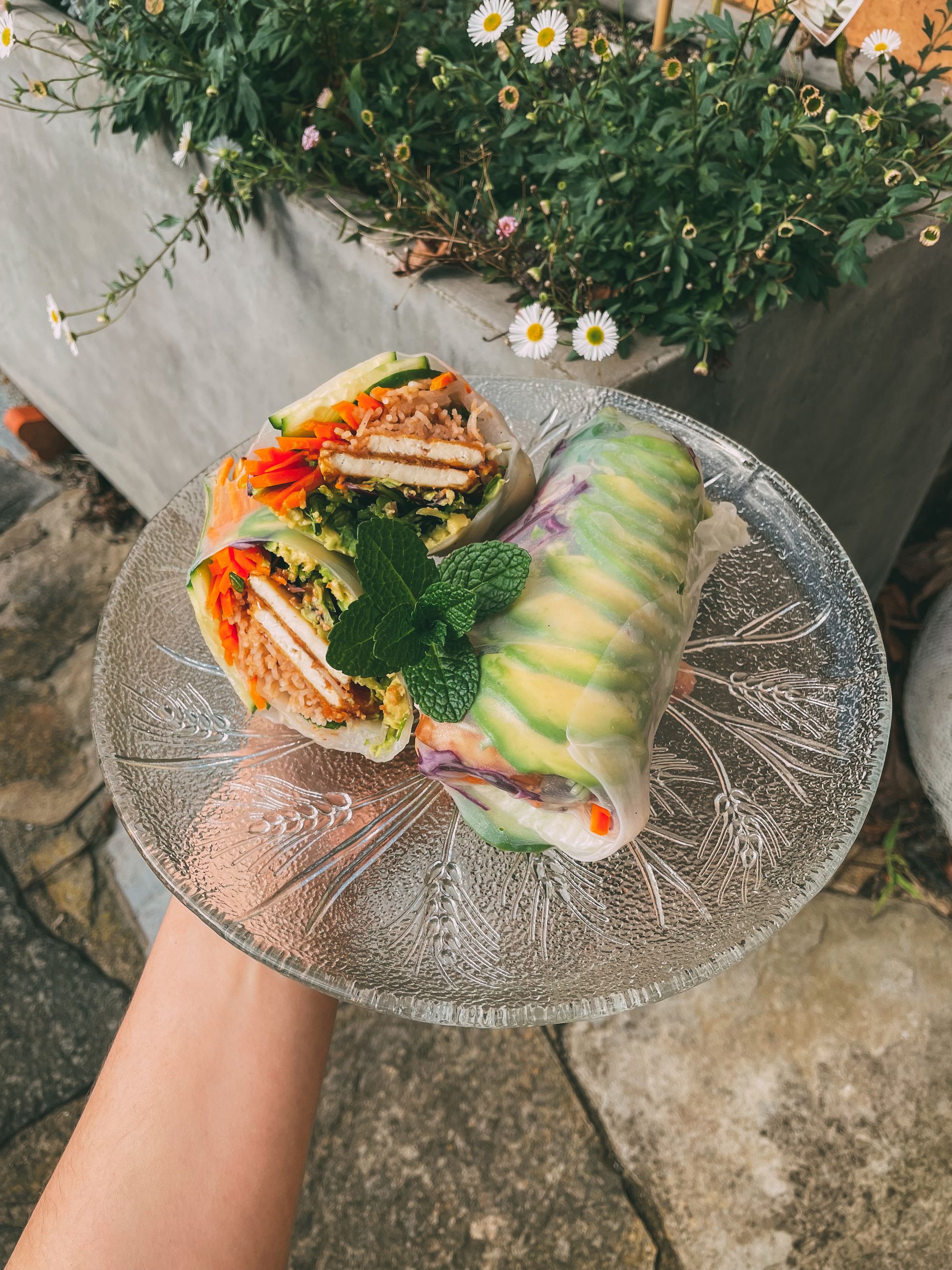 Giant Hoisin Peanut Summer Rolls | Vegan & Gluten-Free