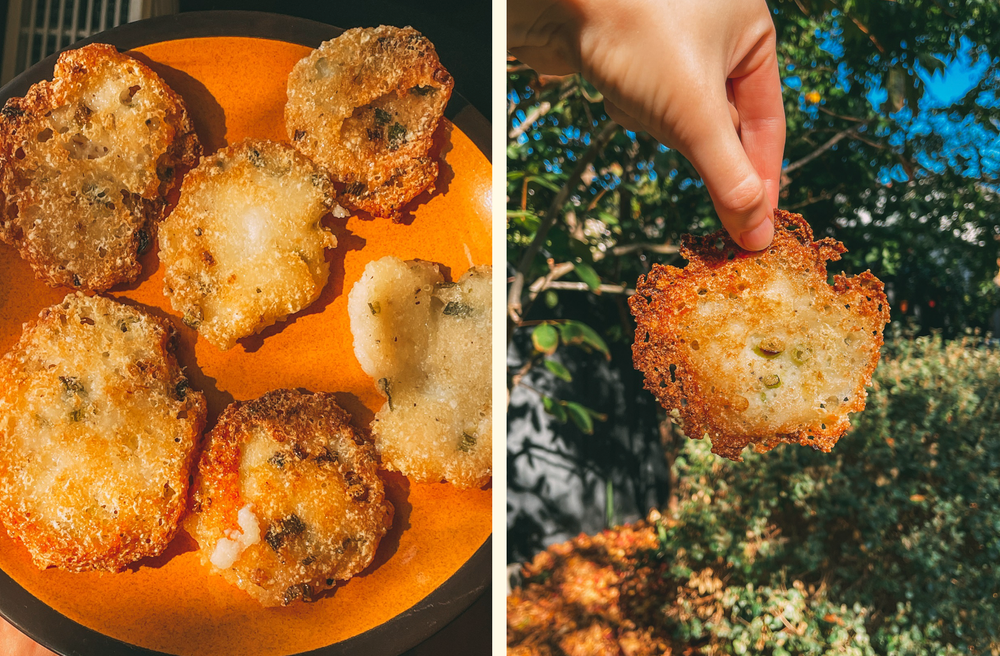 Gluten-Free Cheese & Spring Onion Rice Flour Fritters