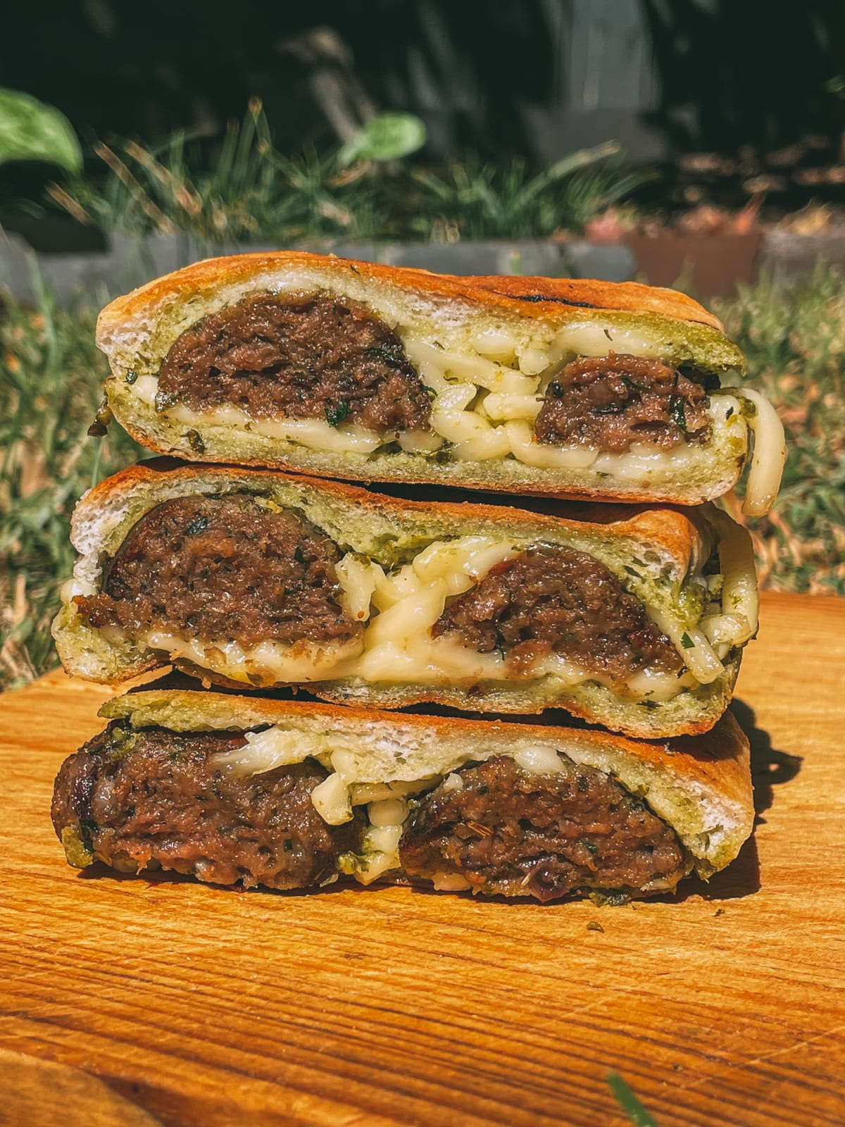 Pesto Meatball Panini | Vegan + Gluten-Free